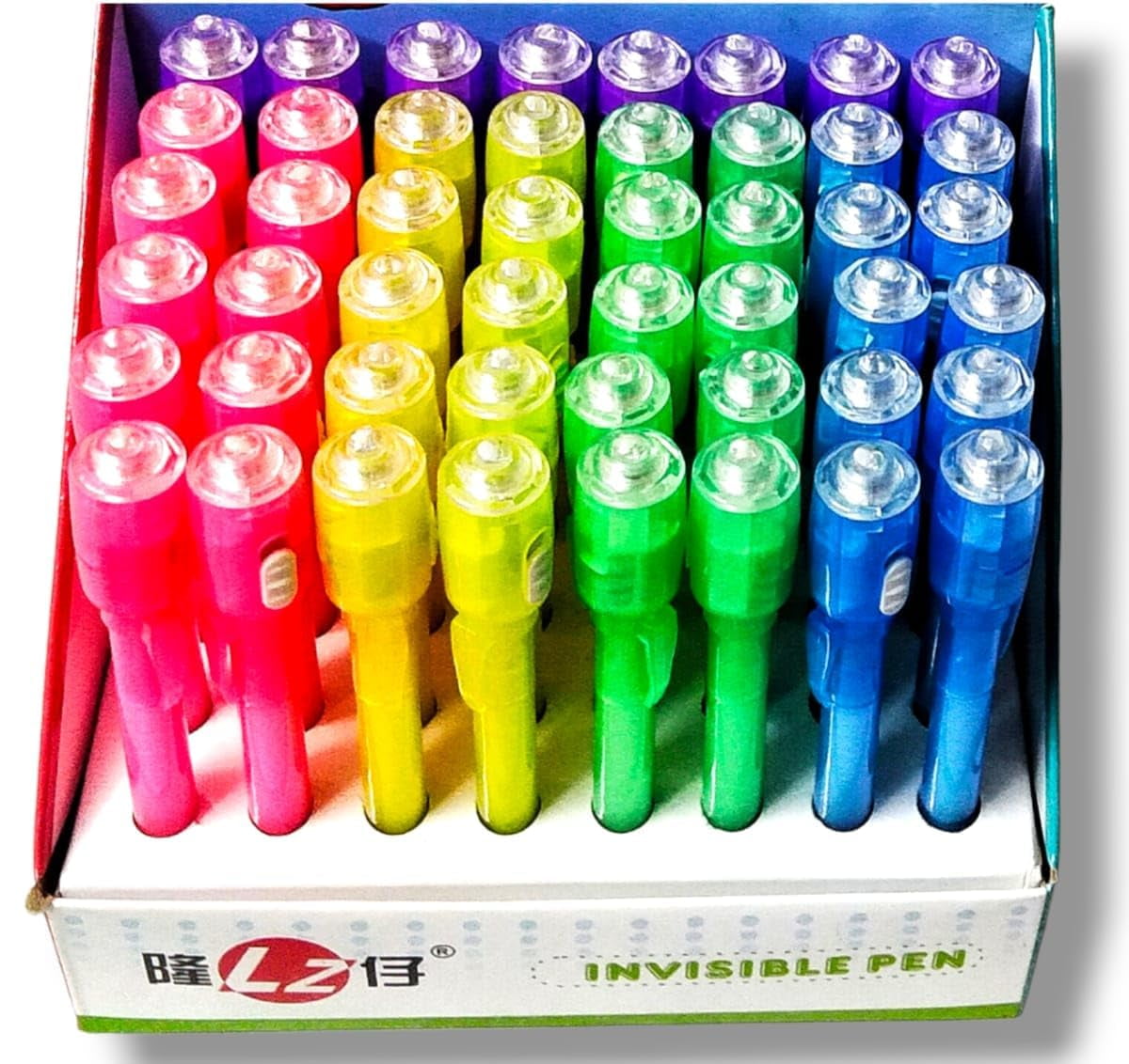 CARU CRAFT 12 Pcs Invisible Magic Pen With UV Light Invisible Ink Magic ...