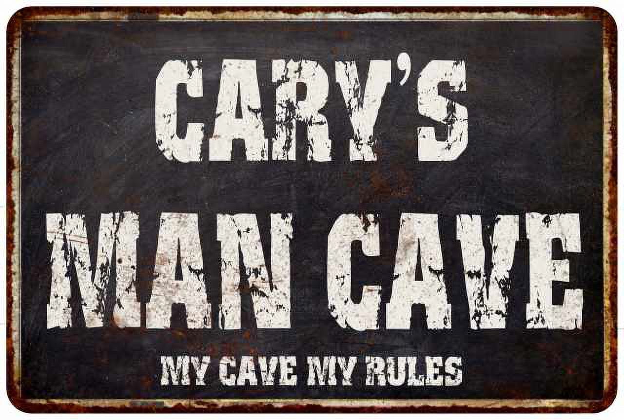 CARY'S Man Cave Black Grunge Sign Home Decor Gift Cave Funny ...