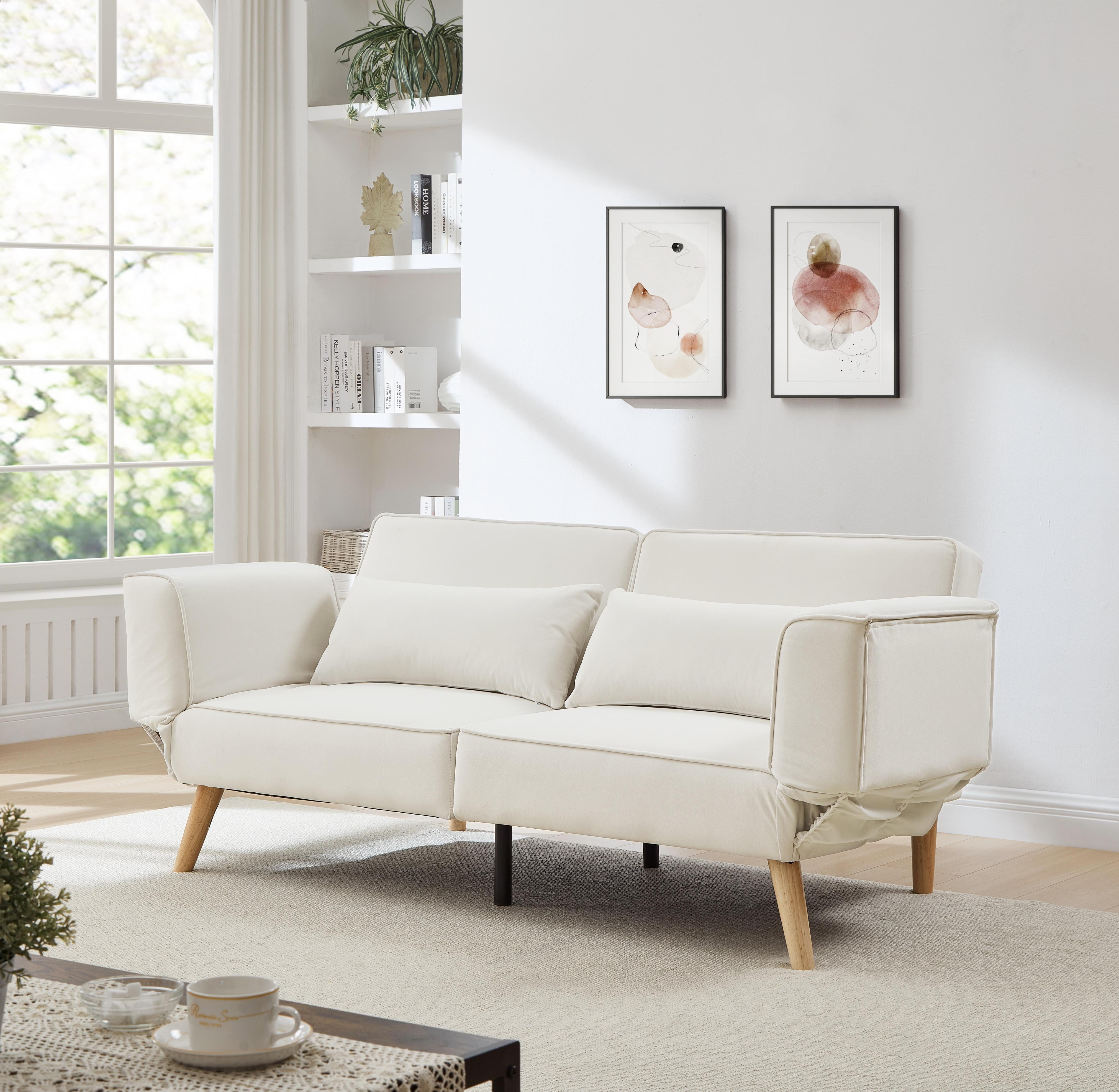 CARZZI LIFE 3 Seat Convertible Futon Sofa - Adjustable Backrest (90 ...