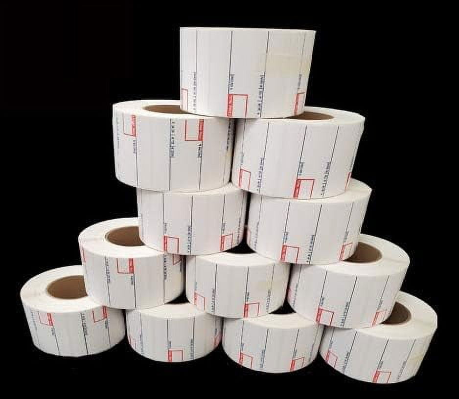CAS 8010 Scale Label, Printing Scale Label 12 Rolls/Made in USA (8010 ...