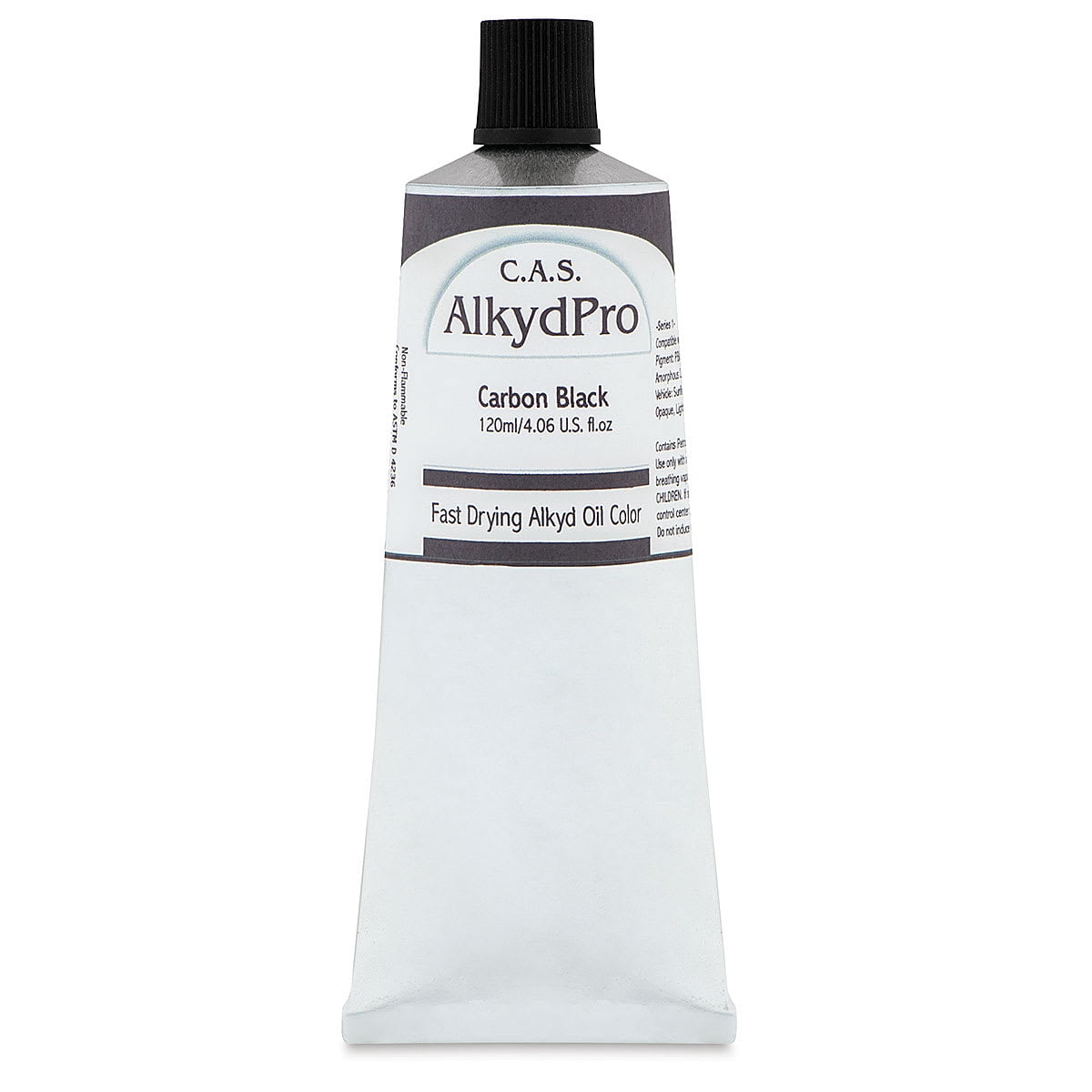 CAS AlkydPro Fast-Drying Alkyd Oil Color - Carbon Black, 120 ml tube ...