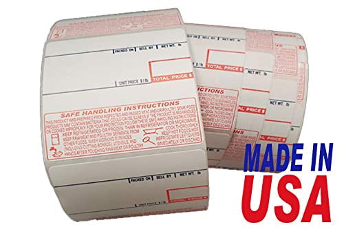 CAS Printing Scale Labels, Safe Handling Labels,500 Labels per Roll,12 ...