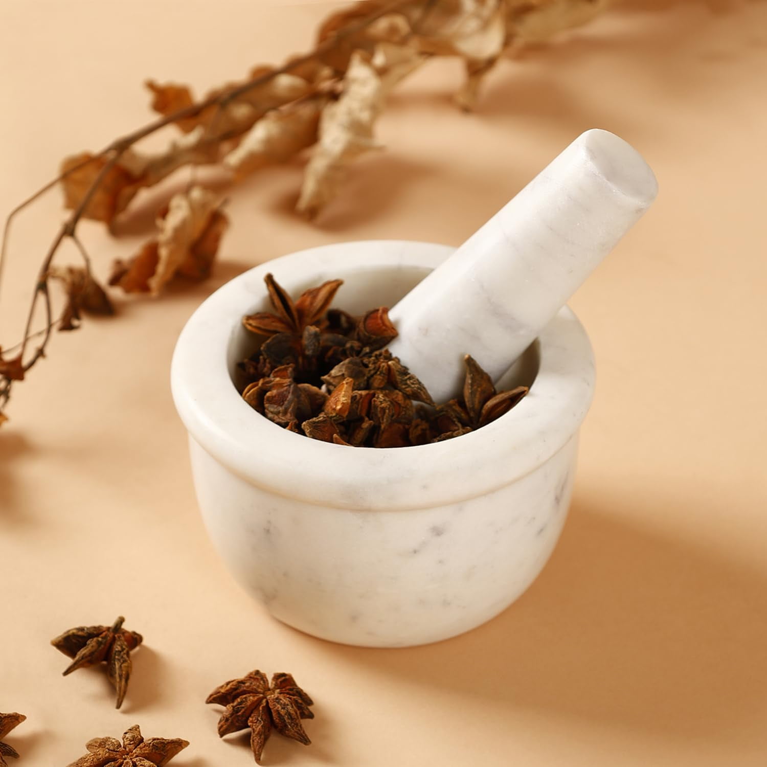 CASA DECOR Earths Embrace Mortar Pestle Set Okhli Masher Khalbatta ...