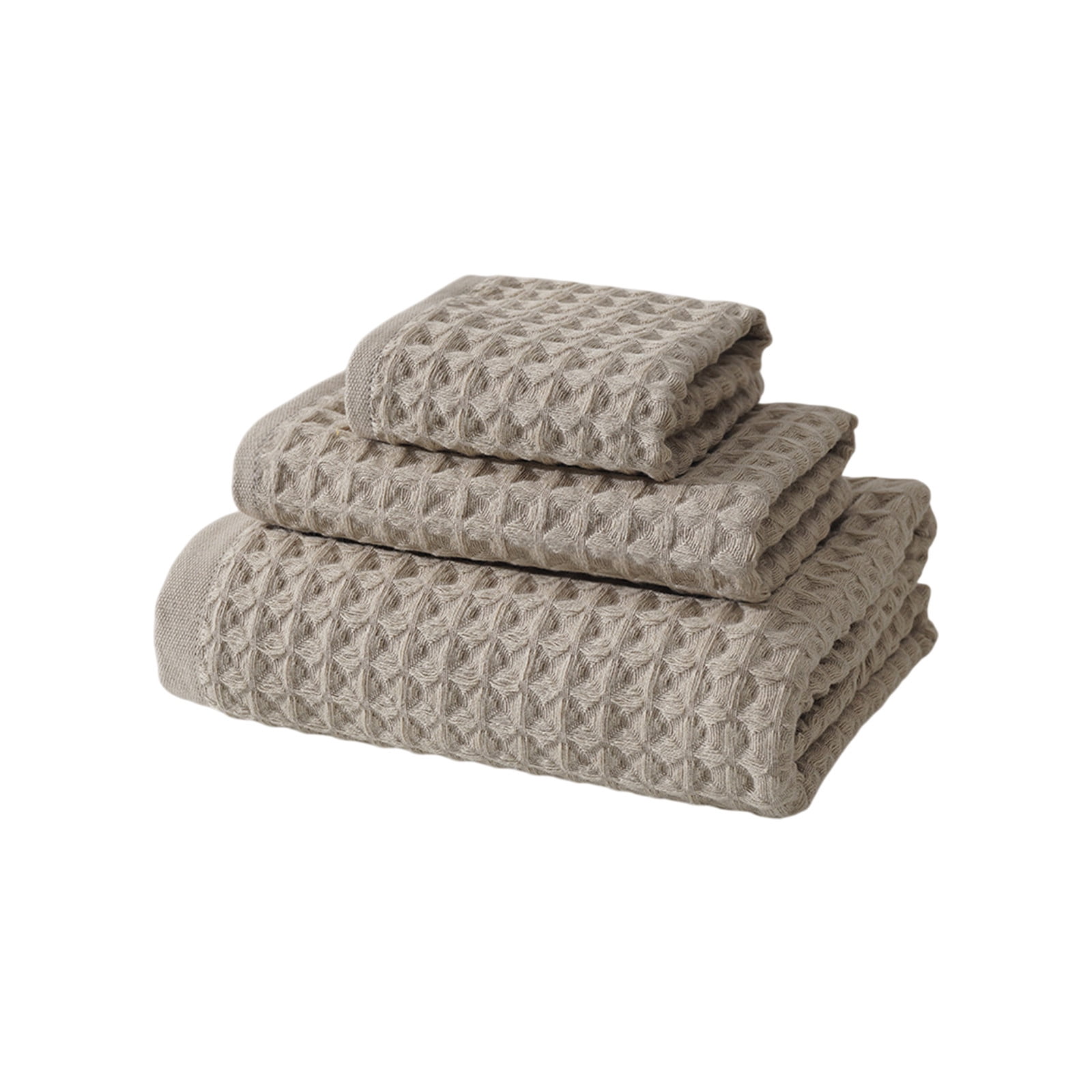 CASAFUN 3pcs Super Thick Luxury Beige Hand Towel Soft 100% Cotton ...