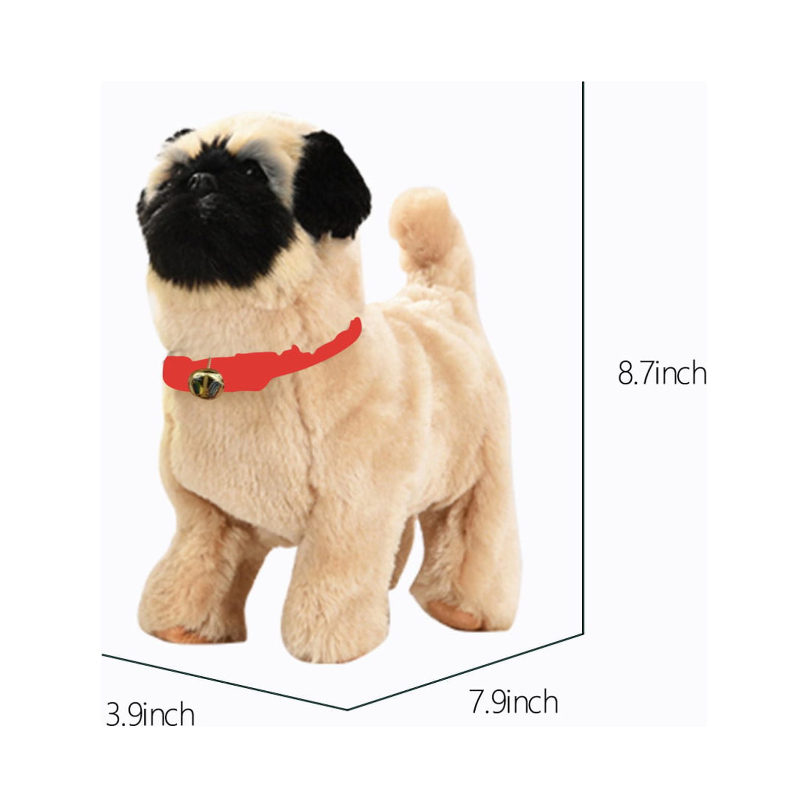 CASAFUN 8.7 inch Robot Dog Toys with Music Touching Control Robotic ...