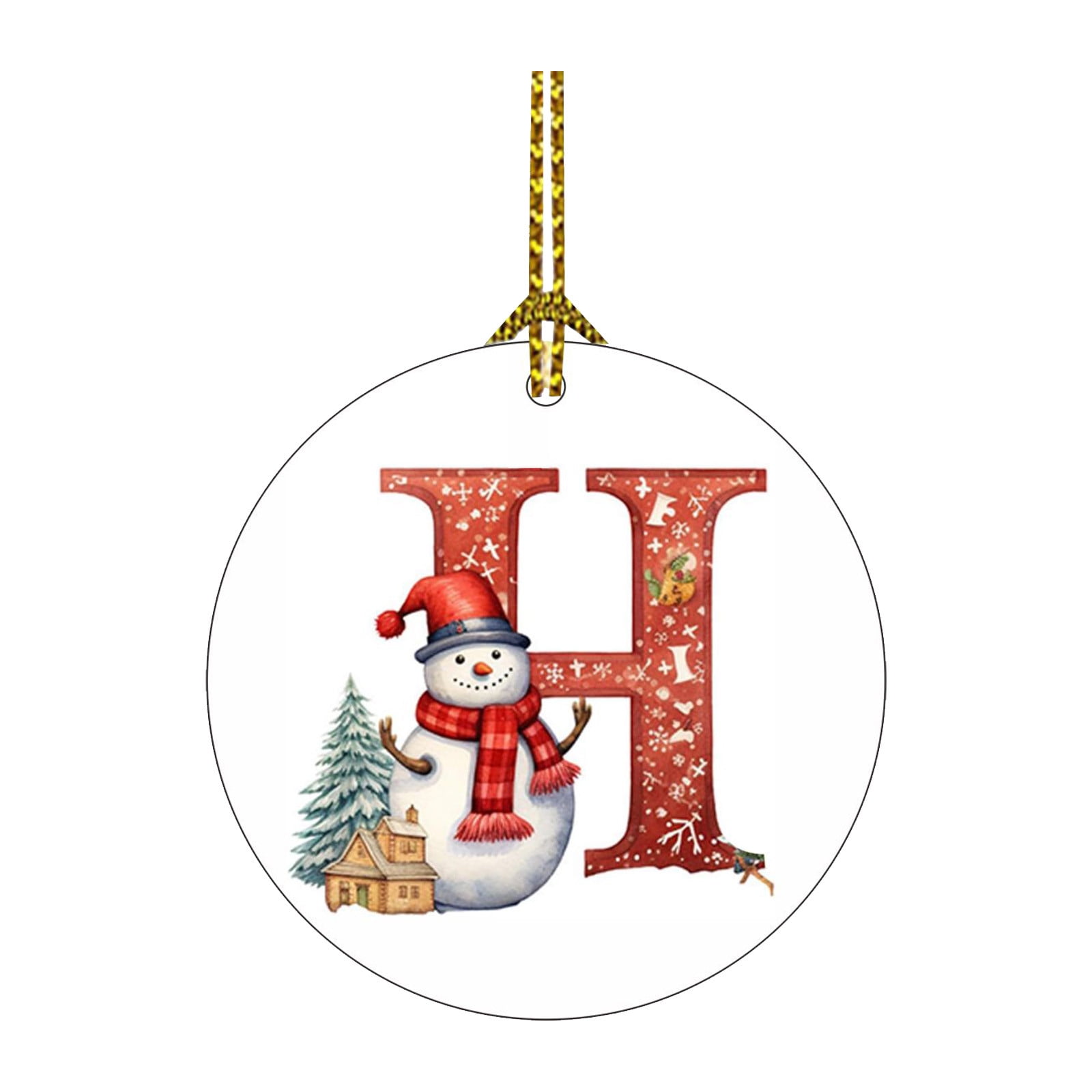 CASAFUN Christmas Decorations,26 Christmas Letters Ornaments Initial A ...
