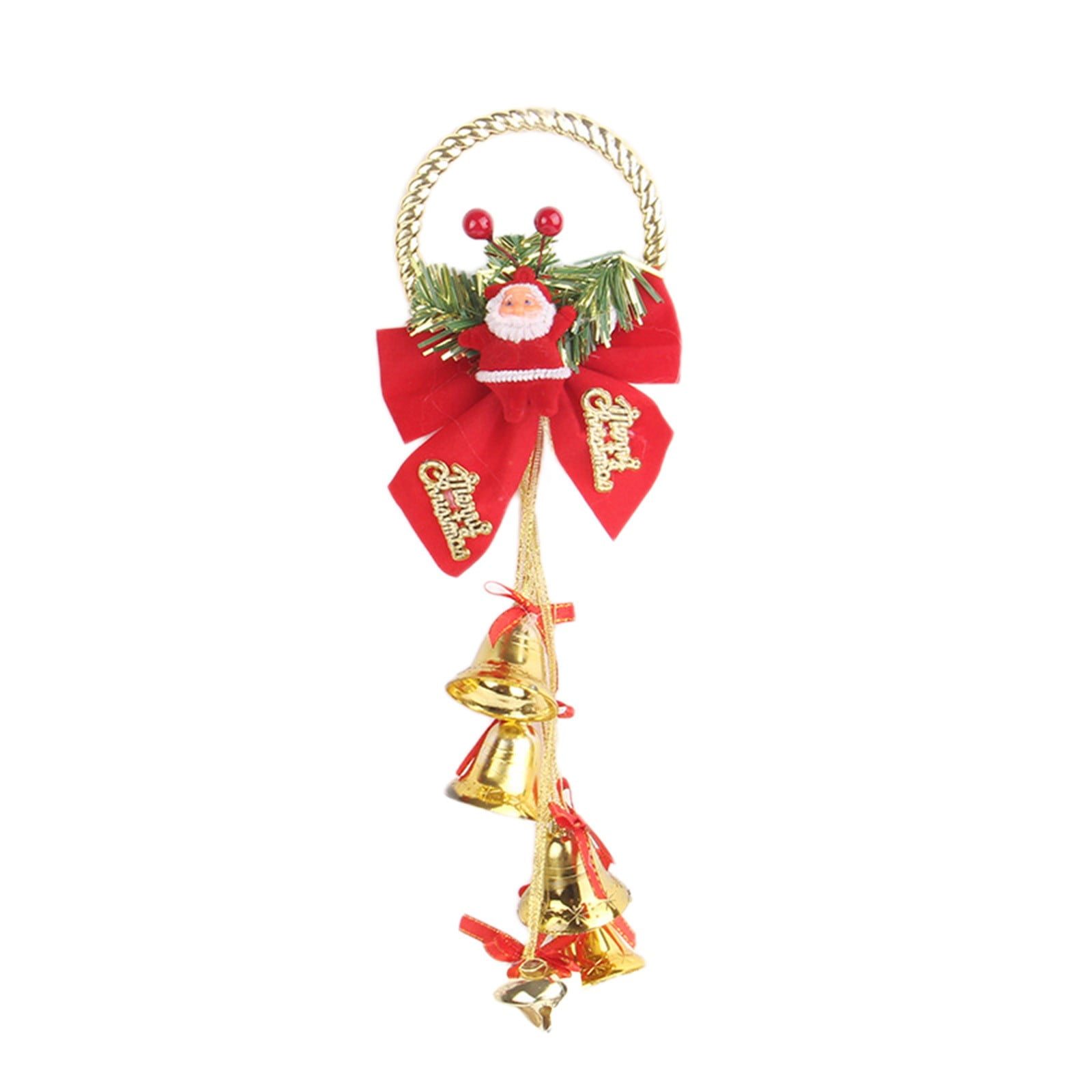 CASAFUN Christmas Ribbon Wired Gold Christmas Tree Bow Ribbon Glitter ...