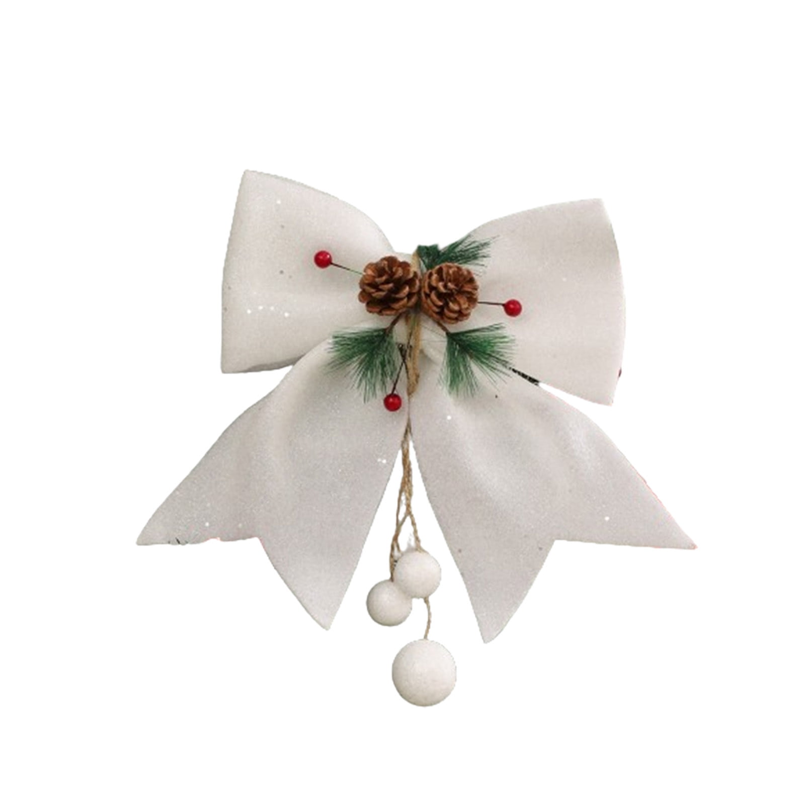 CASAFUN Christmas Ribbon Wired Gold Christmas Tree Bow Ribbon Glitter ...