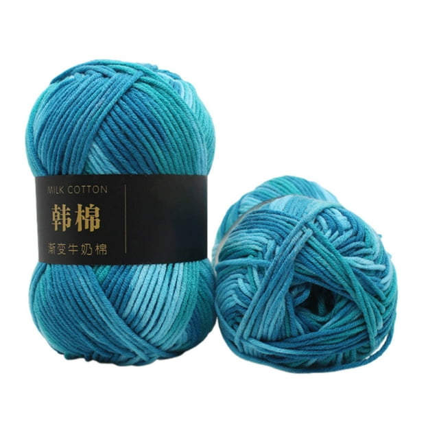 CASAFUN Colorful Cotton Wool Yarn, Hand Knitting 50g Knitting Crochet ...
