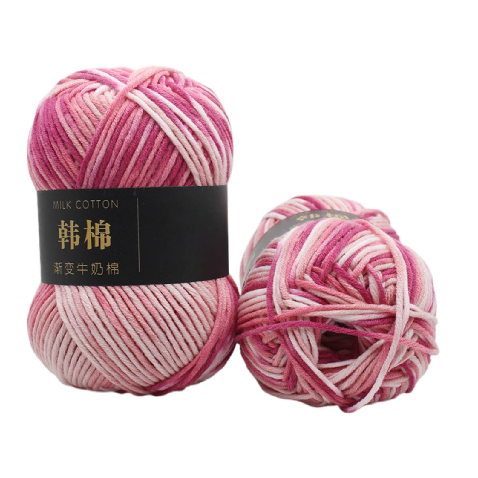 CASAFUN Colorful Cotton Wool Yarn, Hand Knitting 50g Knitting Crochet ...