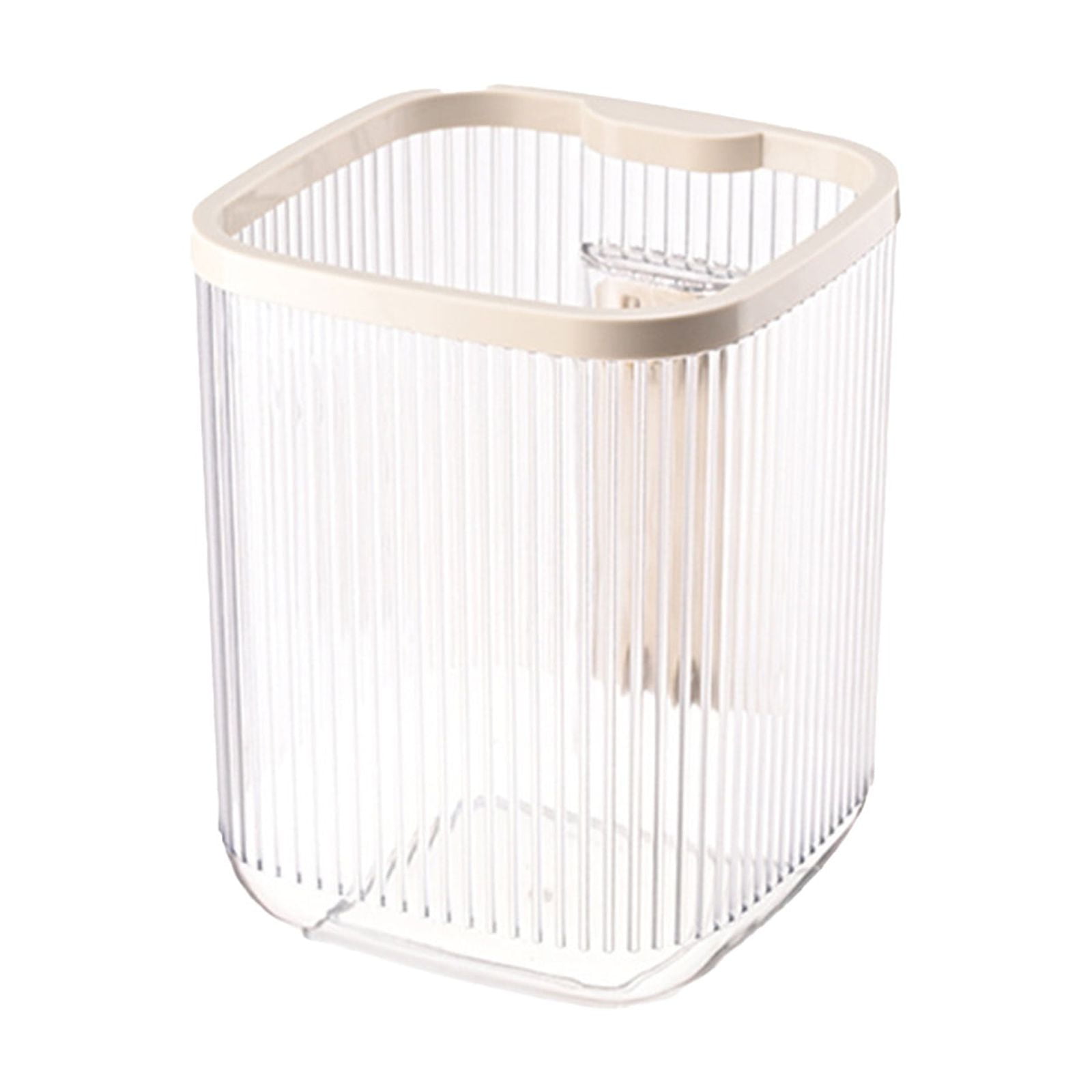 CASAFUN Creative Mini Swing Lid Table Trash Can with Phone Holders ...