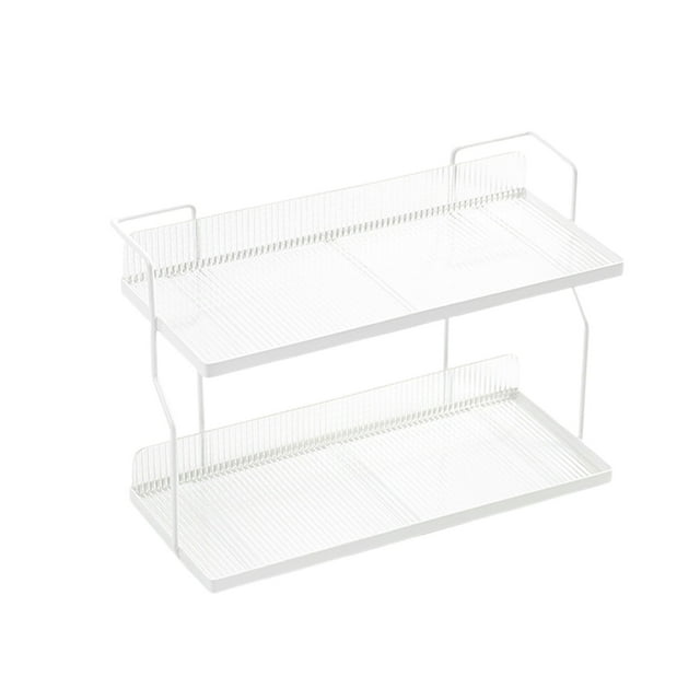 CASAFUN Double Shelf Bathroom Storage Rack Kitchen Spice Rack Bathroom ...