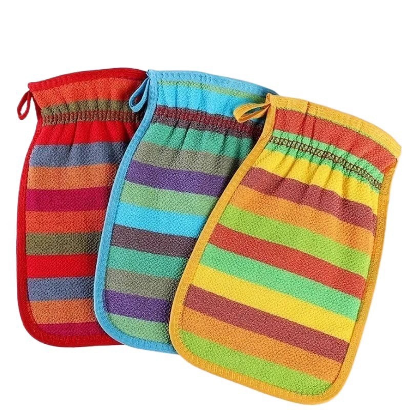 CASAFUN Double Sided Exfoliating Mitt Exfoliating Washcloth Face Shower ...