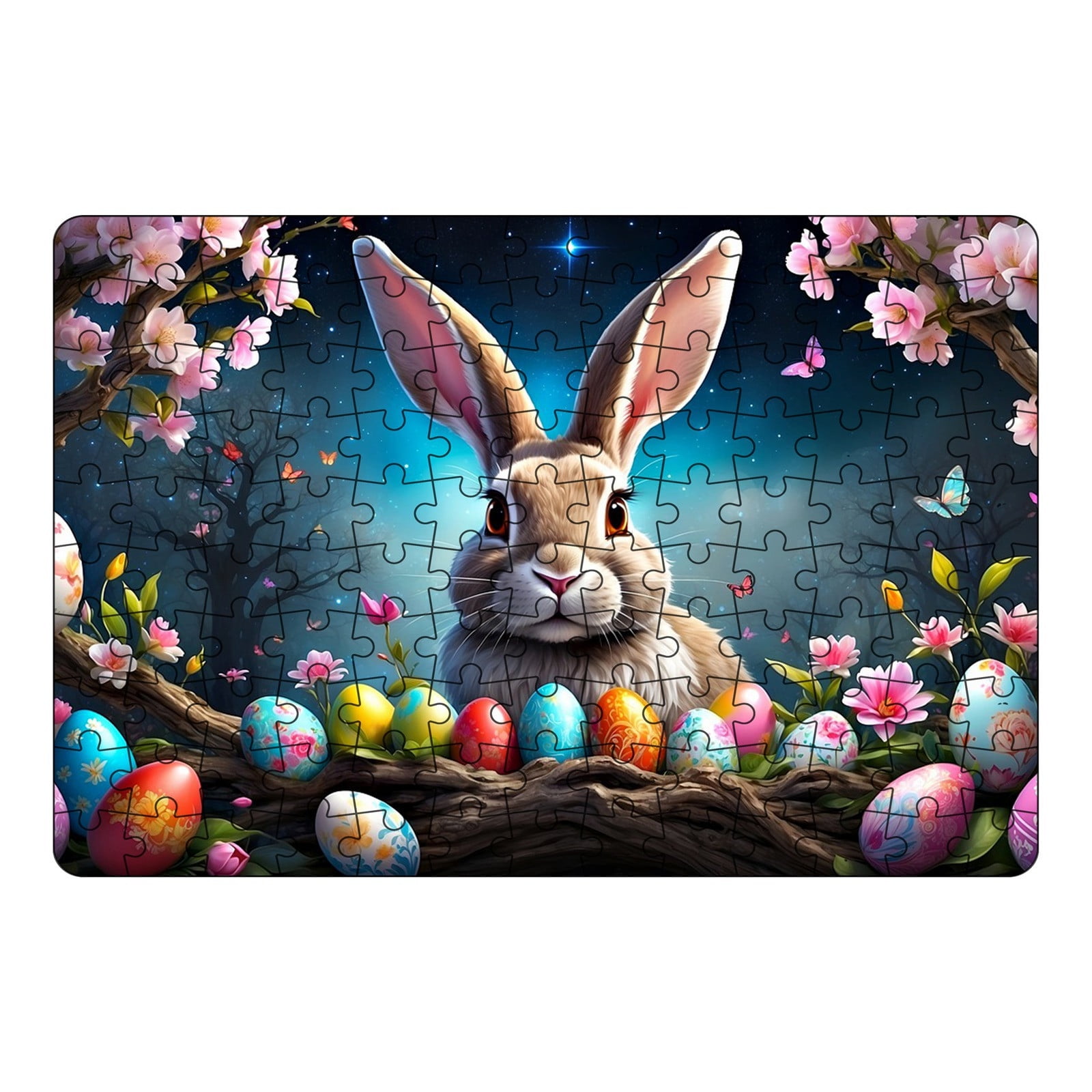 CASAFUN Easter Bunny Jigsaw Puzzles for Adults,Learning Educational ...