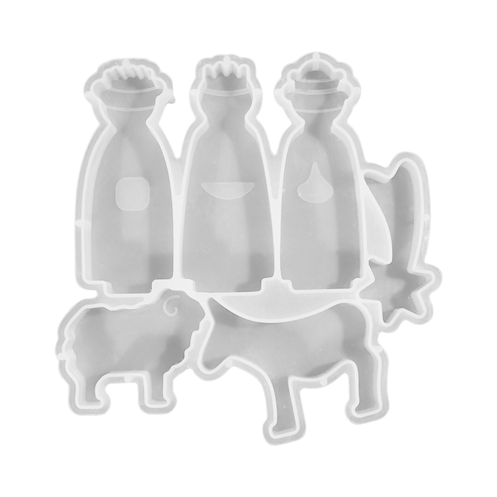 CASAFUN Easter Wood Lamb Sheep Cutouts Unfinished Wooden Lamb Sheep ...