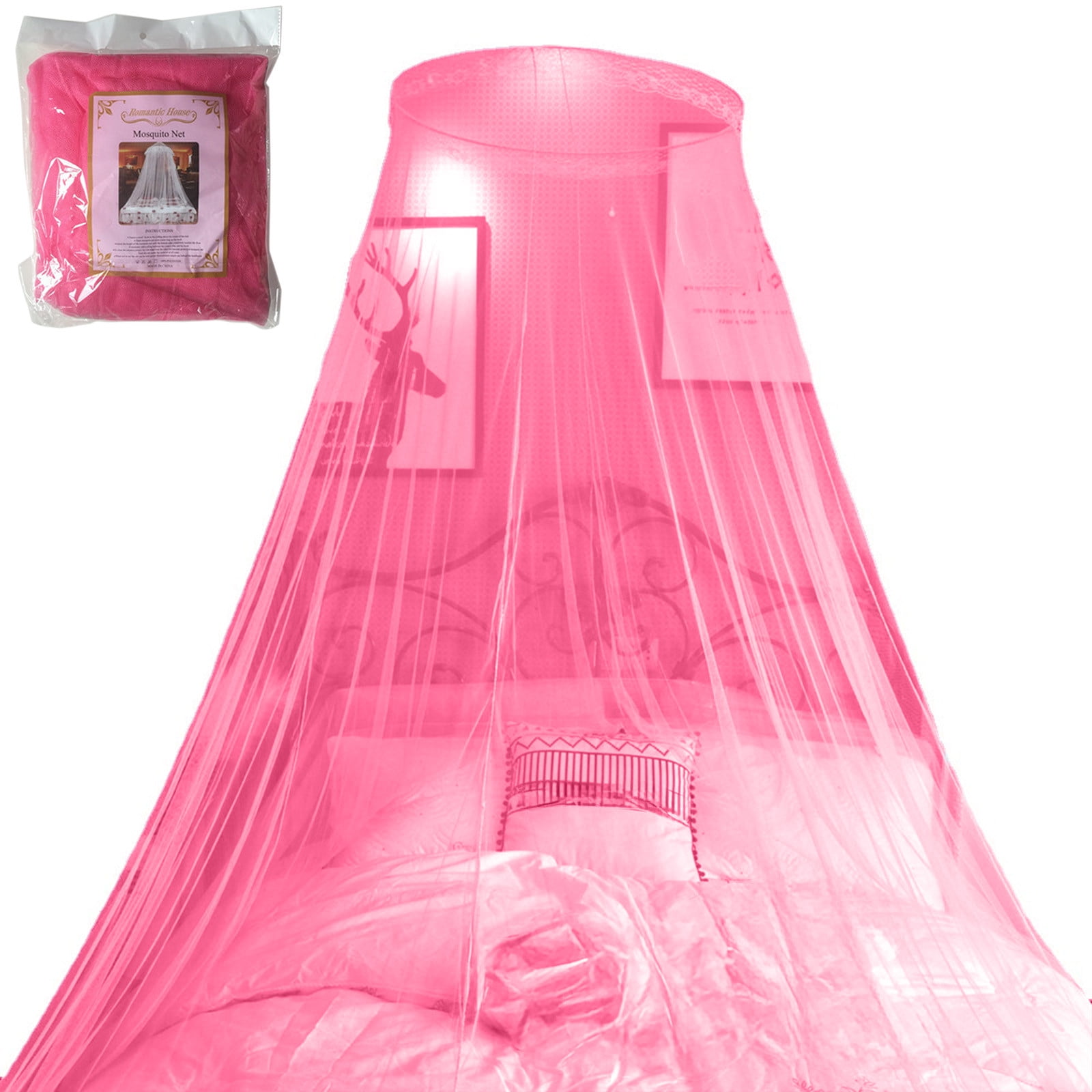 CASAFUN Eimilaly Bed Canopy Mosquito Net, Bed Canopy for Girls Room ...