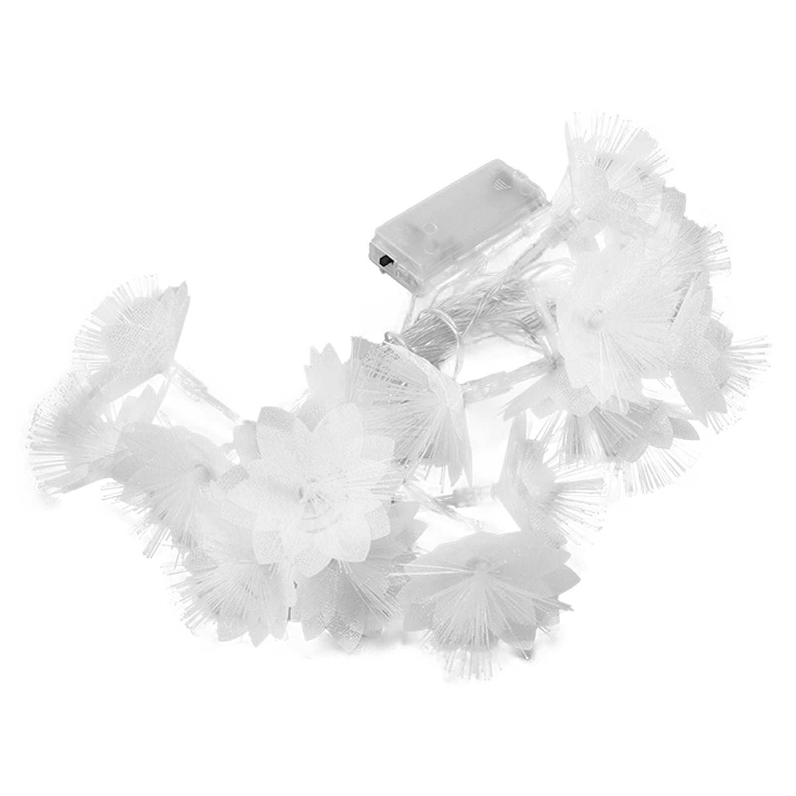 CASAFUN Fiber Optic Flower String Light, Led Flower Light Waterproof ...