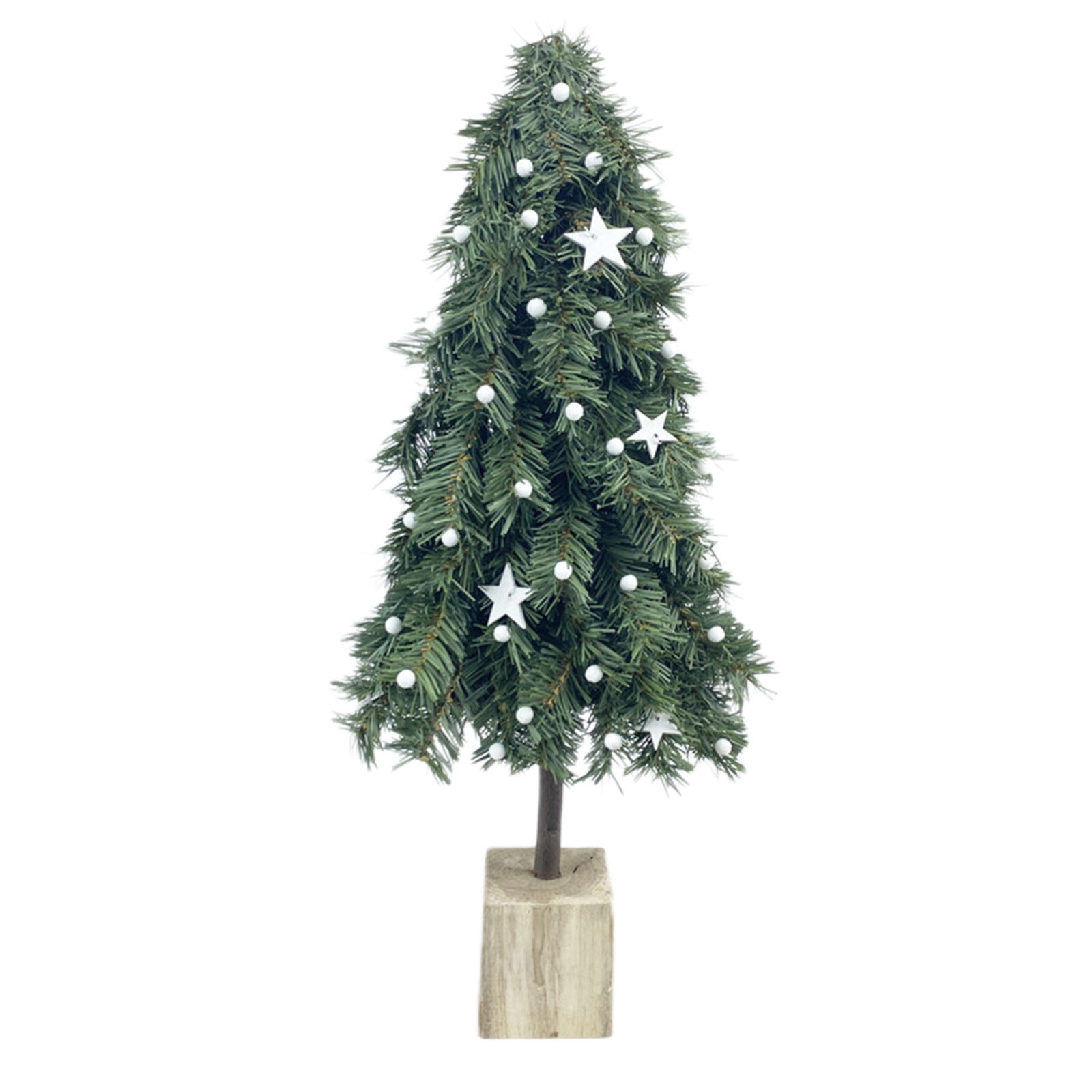 CASAFUN Flexible Green Plastic Pine Needle Christmas Tree with White ...