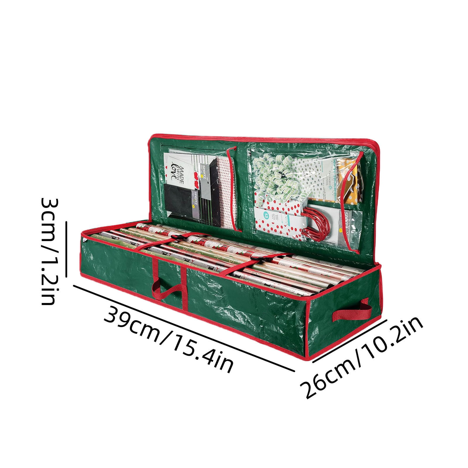 CASAFUN Gift Wrap Organizer Christmas Wrapping Paper Storage Organizer ...