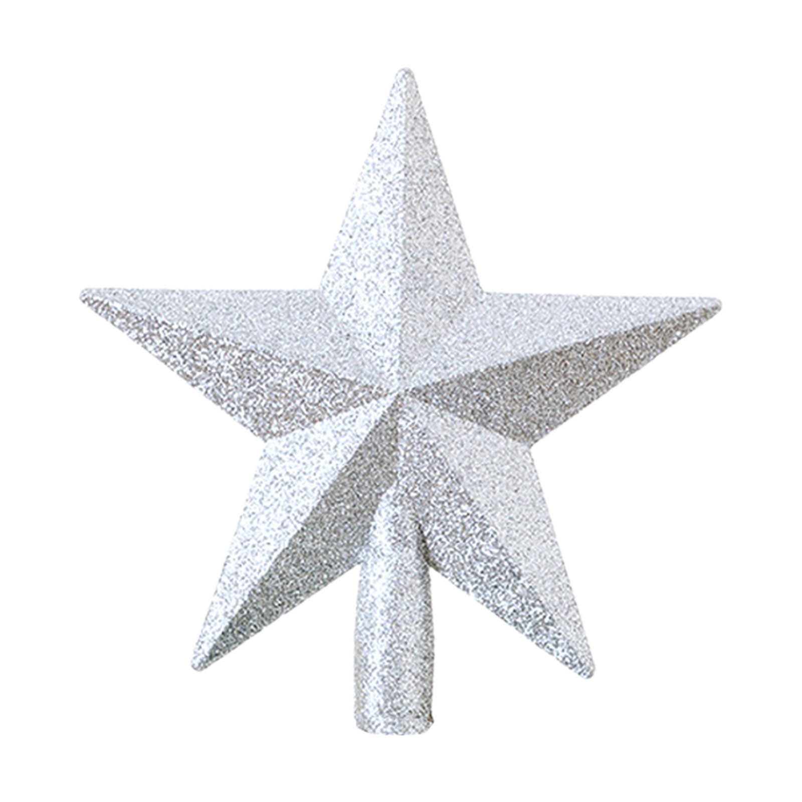 CASAFUN Glitter Star Tree Topper,Christmas Small Tabletop Mini Desk Top ...