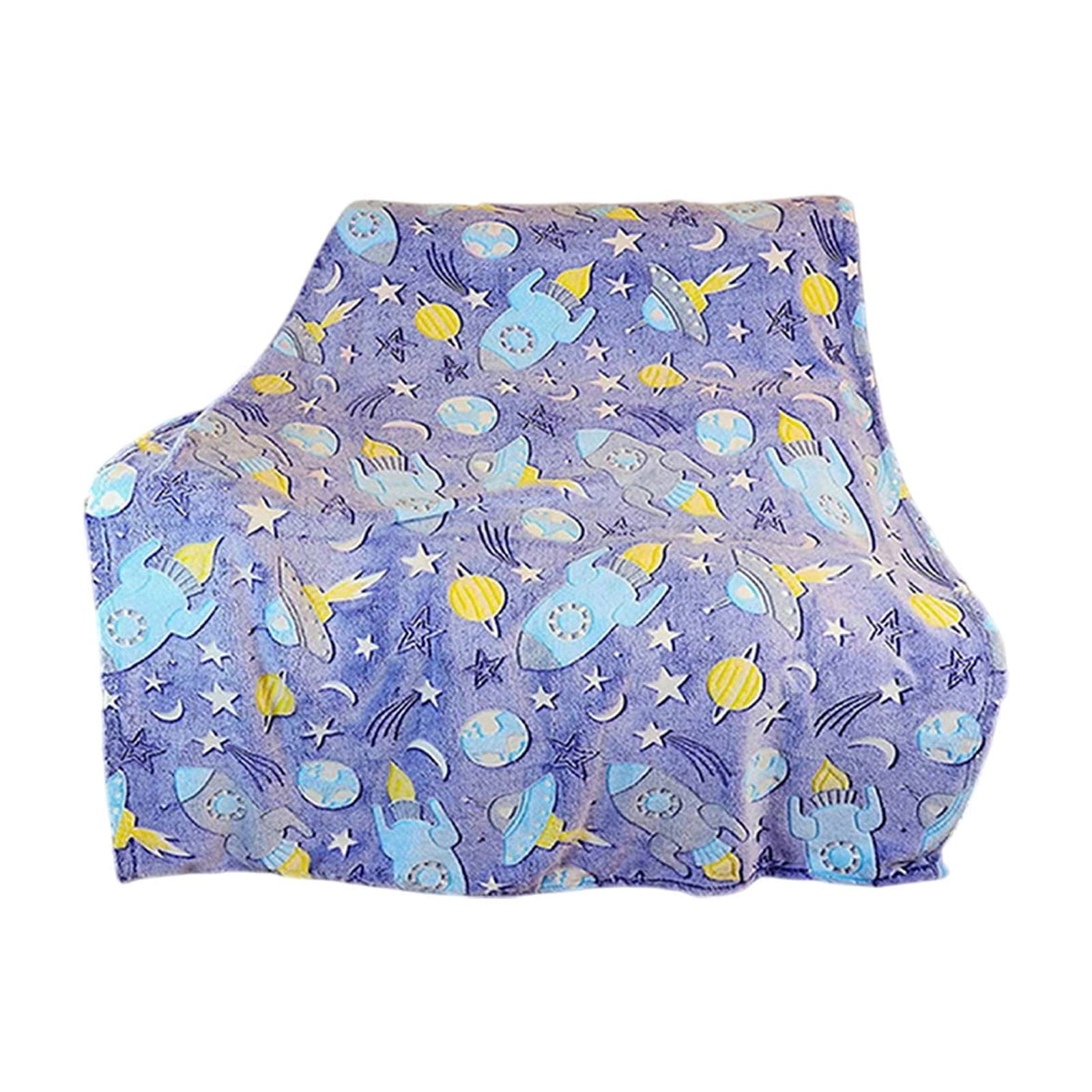 CASAFUN Glow in Dark Rocket Throw Blanket Space Spaceship Blankets Glow ...