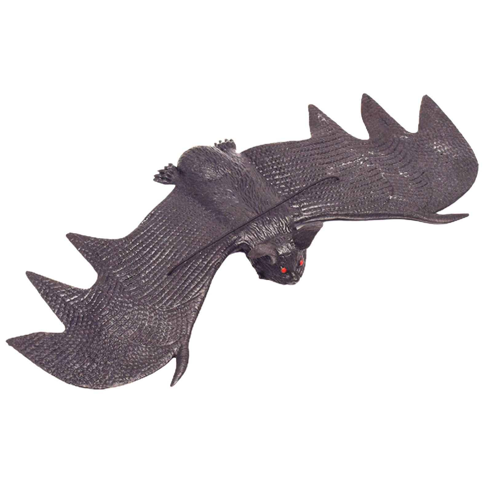 CASAFUN Halloween Bats Decoration, Realistic PVC Black 3D Scary Bat ...