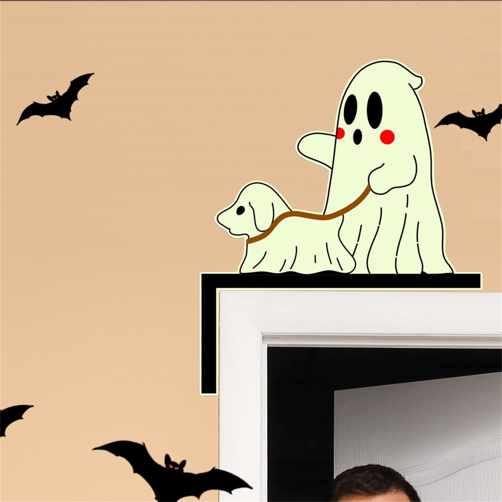 CASAFUN Halloween Decoration,Realistic 3D Scary Bat Spider Ghost ...