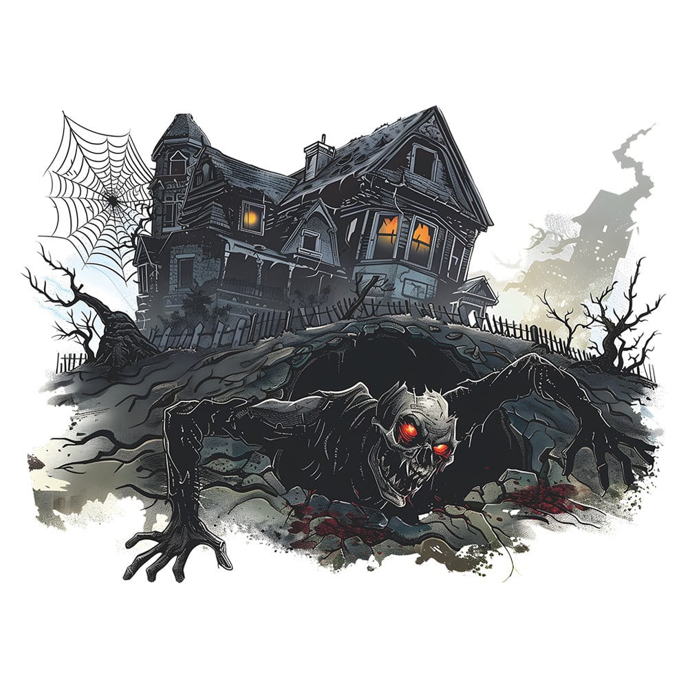 CASAFUN Halloween Decoration,Realistic 3D Scary Bat Spider Ghost ...