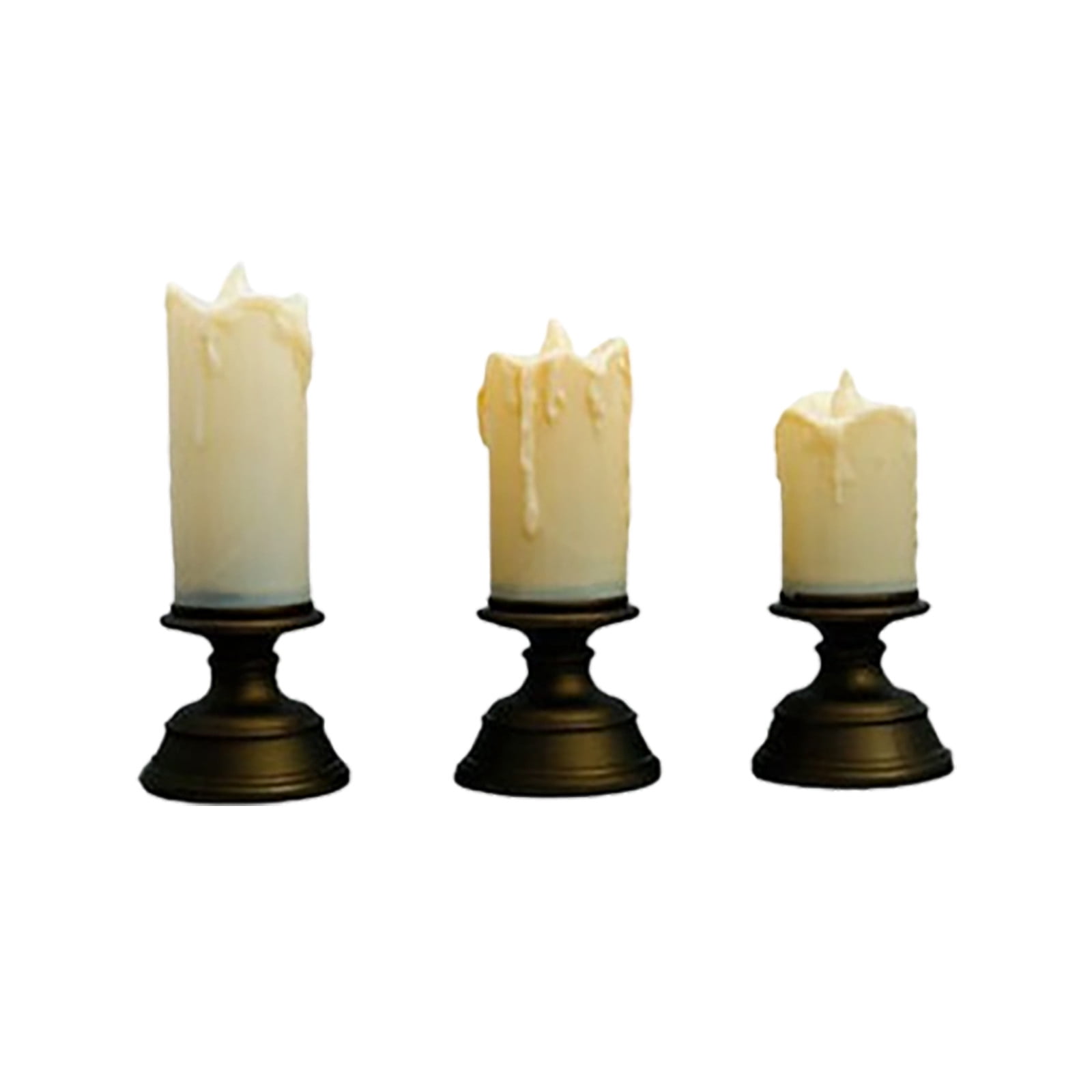 CASAFUN Halloween Flameless Flickering Candles, Battery Operated Real Wax Electric LED Halloween ...