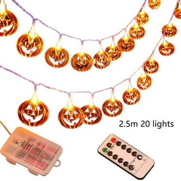 Fall Maple Leaf String Lights - 6.5ft Battery Powered Waterproof LED ...