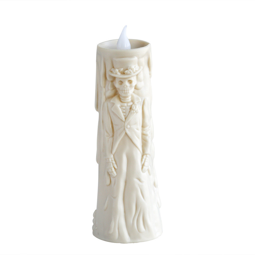 CASAFUN Halloween Skeleton Candles,Halloween Decoration, Skull Candles ...