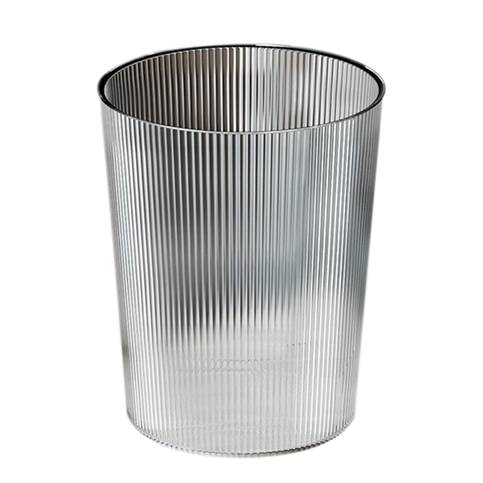 Cififendec Household Transparent Garbage Cans Waste Bin Trash Can Light ...