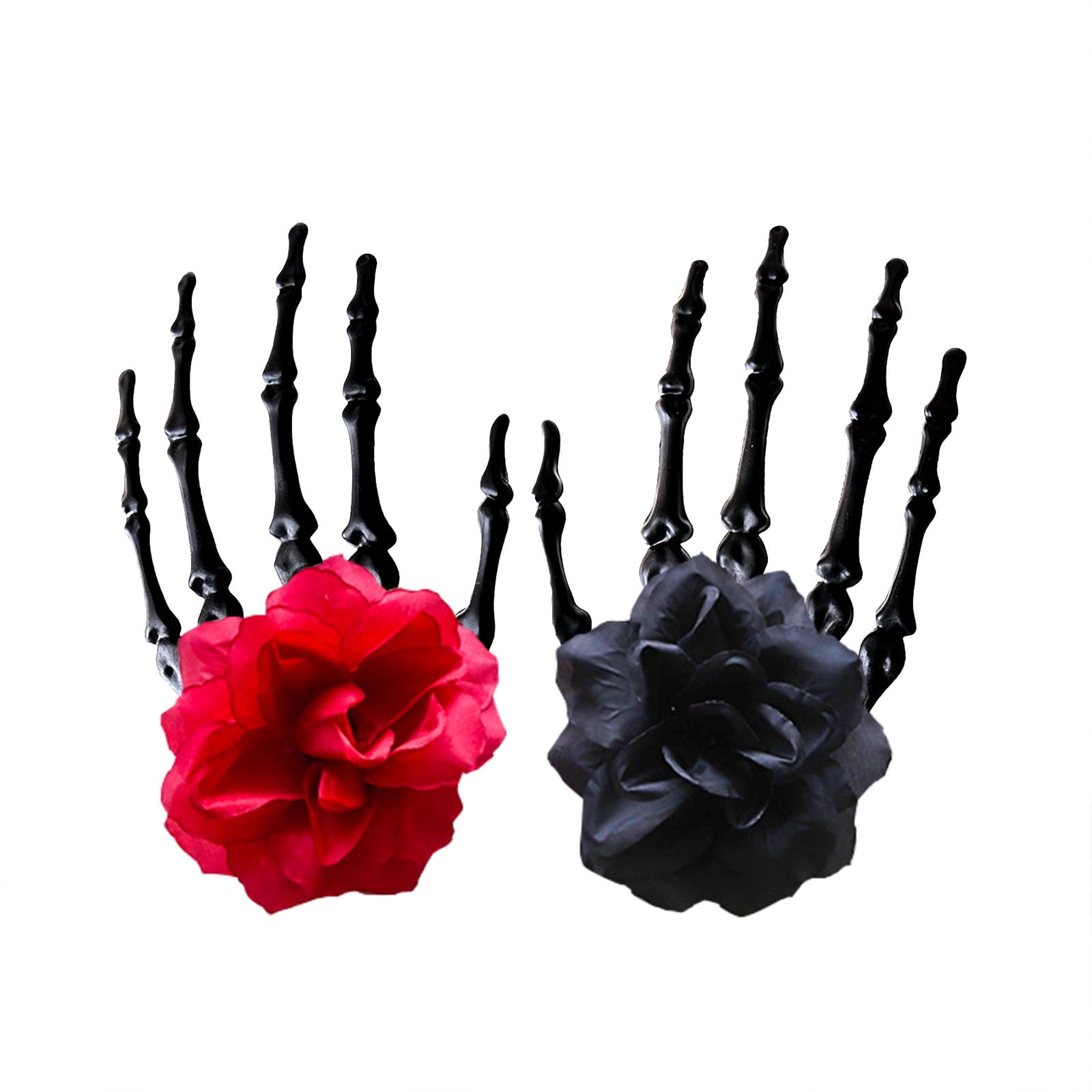 CASAFUN Human Skull Sculpture Statues, Halloween Skeleton Decorations ...