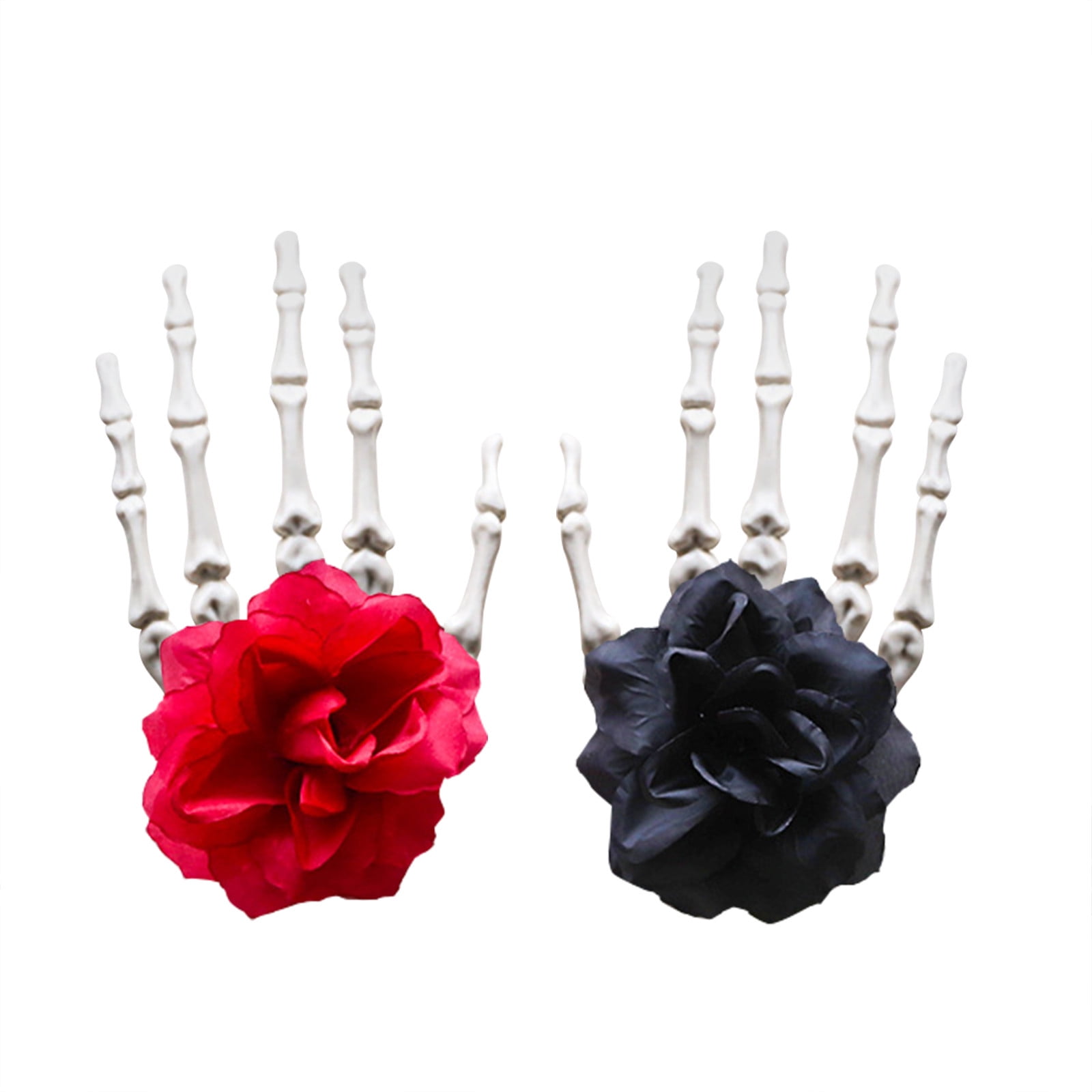 CASAFUN Human Skull Sculpture Statues, Halloween Skeleton Decorations ...