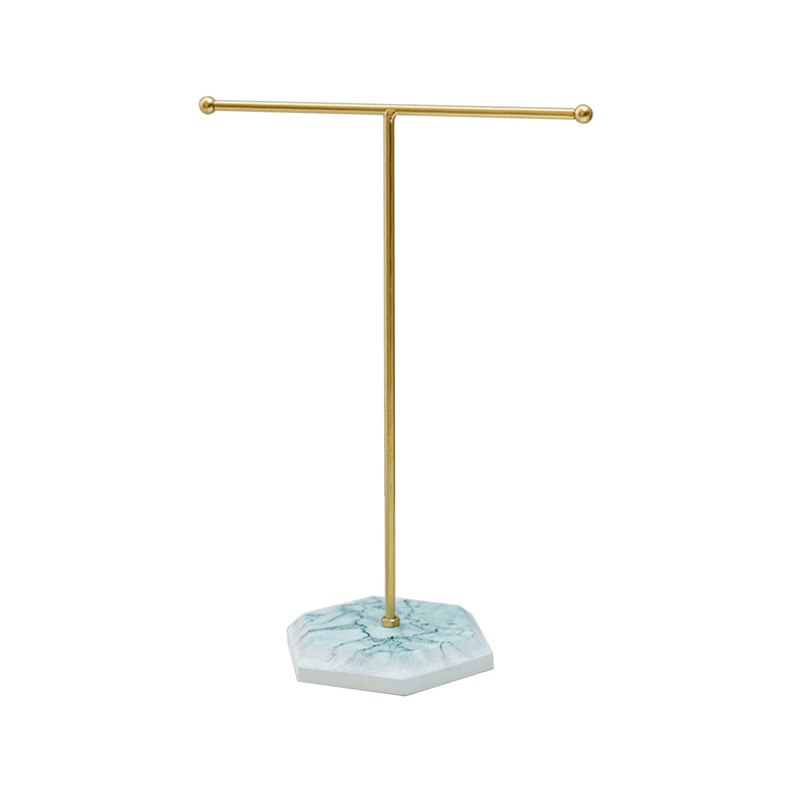 CASAFUN Jewelry Stand Display Necklace Holder T-Bar Plated Metal ...