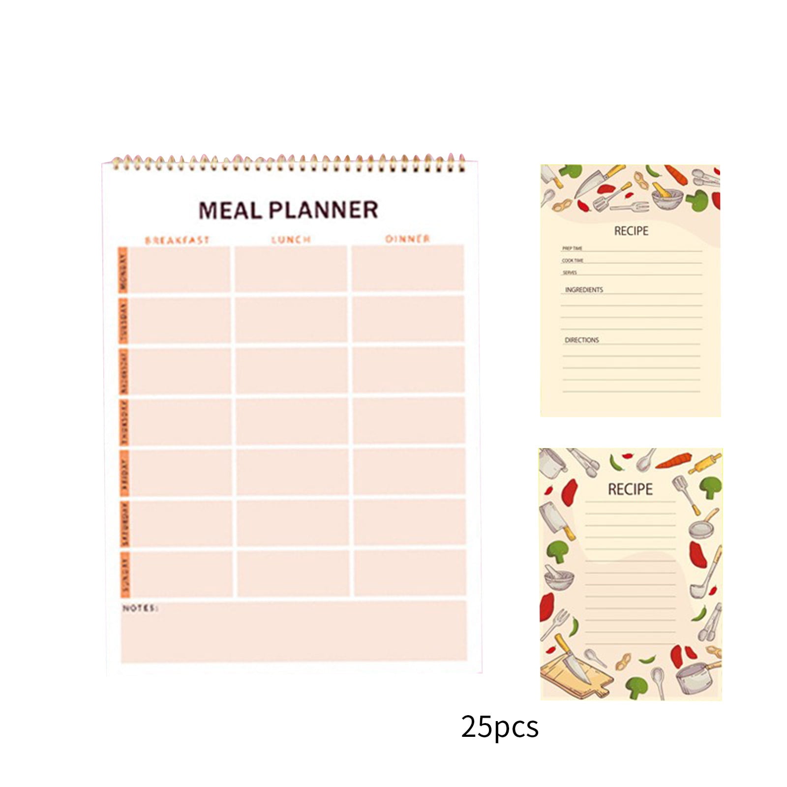 CASAFUN Magnetic Meal Planner And Grocery List For Fridge 52 Undated ...