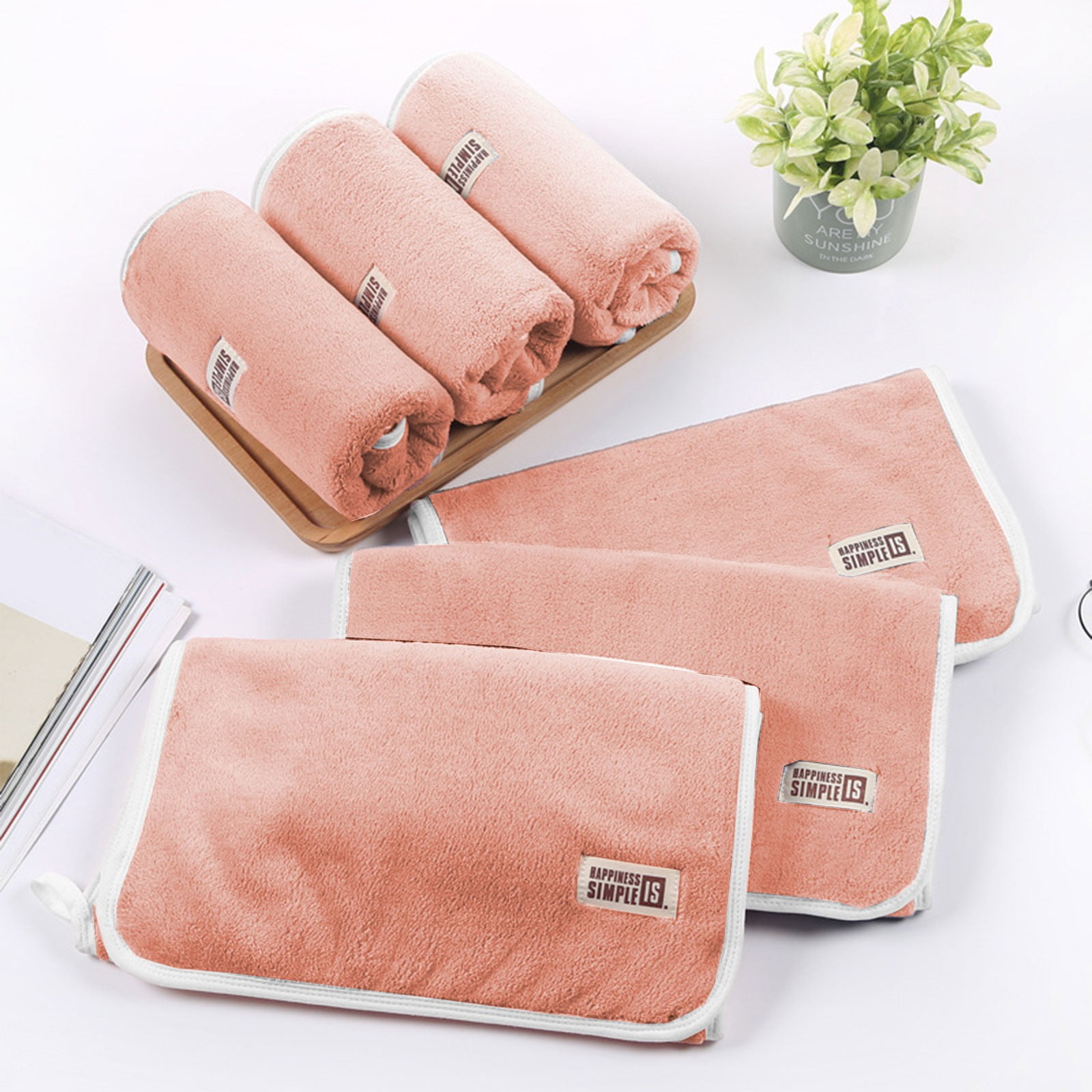 CASAFUN Microfiber Facial Cloths Absorbent Fast Drying Washcloth for ...