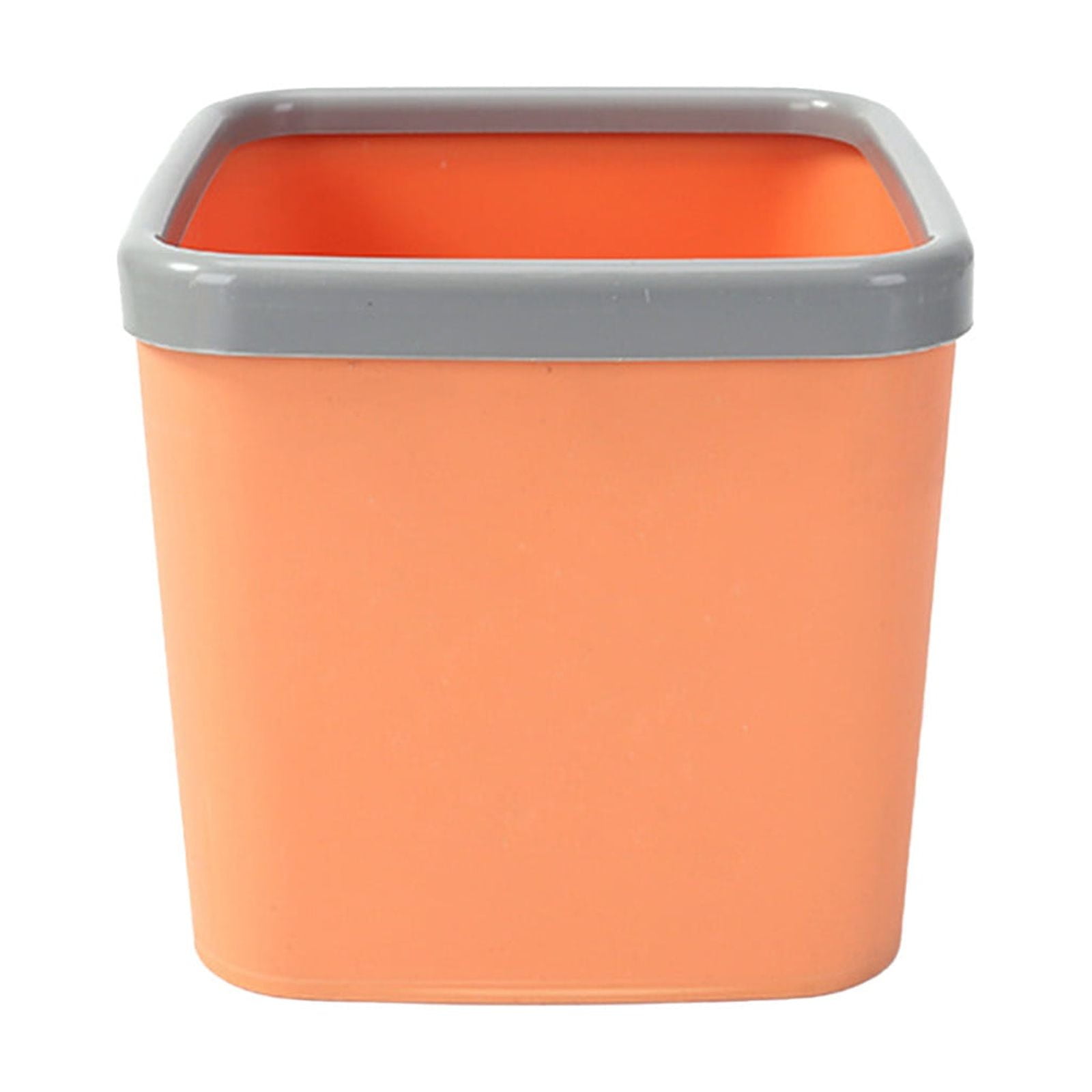 CASAFUN Mini Lidless Desktop Trash Can with Press Ring,Small Garbage ...