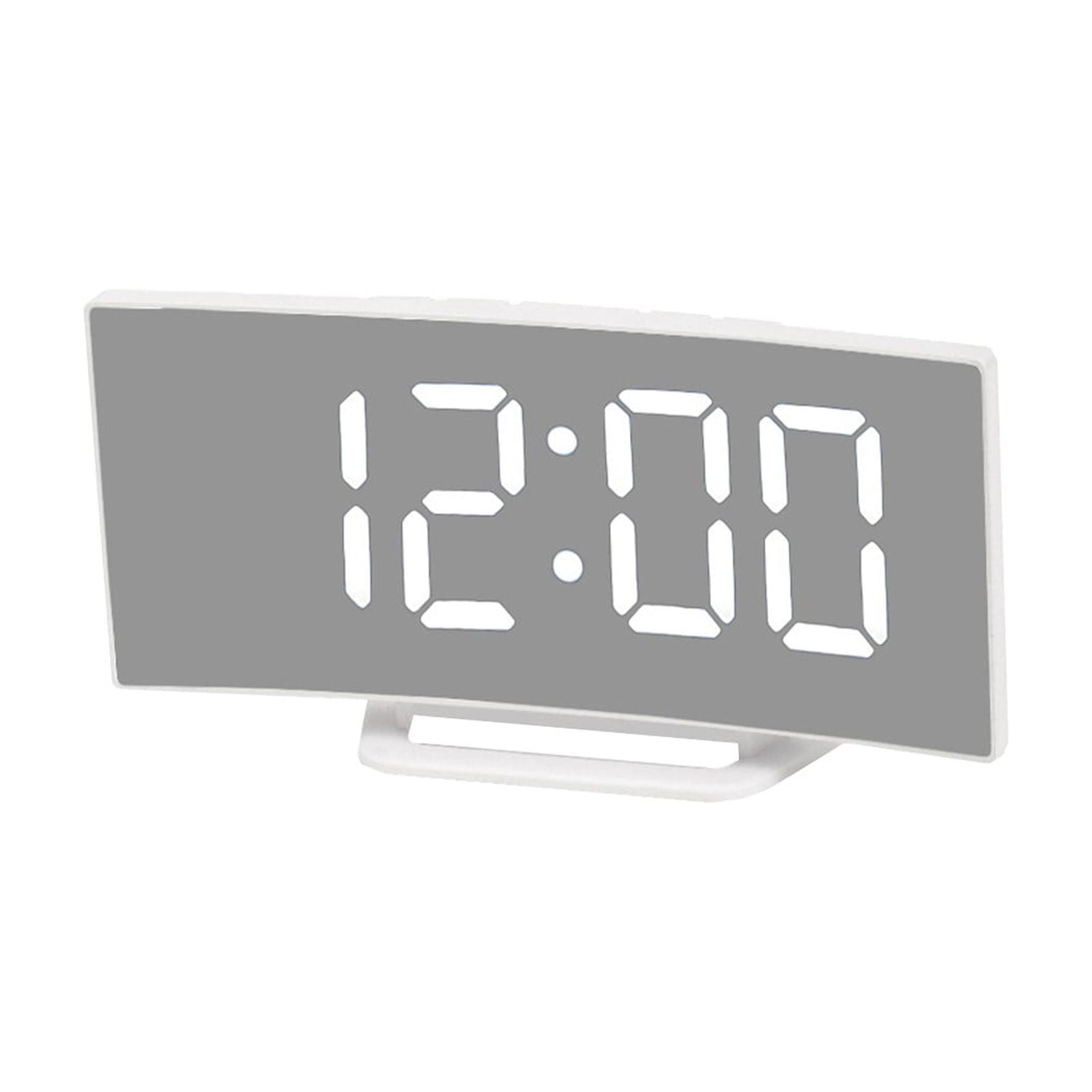 CASAFUN Mirror Digital Clock,Student with Voice Electronic Clock Alarm ...