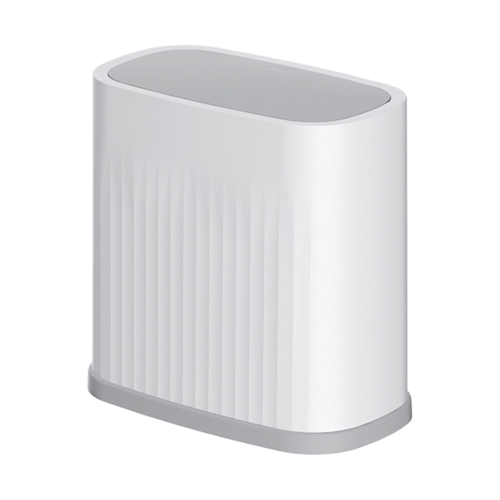 CASAFUN Modern Garbage Can with Cover,Trash Can with Flip Lid for Home ...