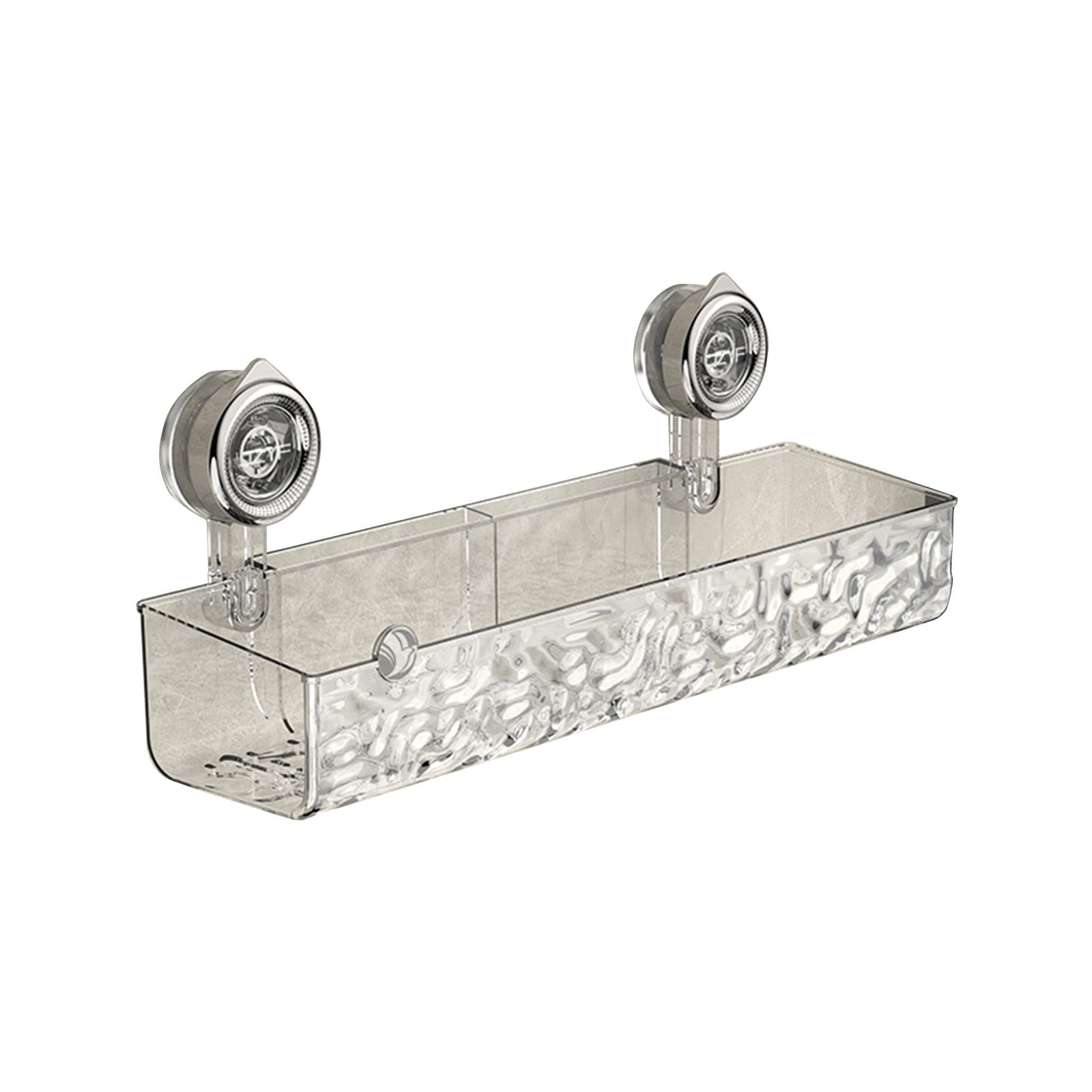 CASAFUN No-Drill Clear Wall Caddy, Light Luxury Style Glacier Pattern ...