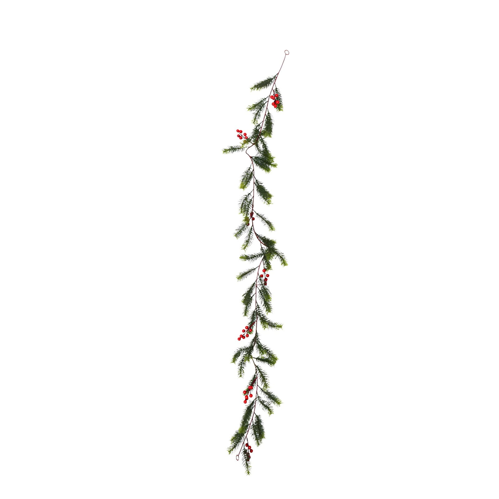 CASAFUN Norfolk Needle Pine Nut Rattan Garlands,Artificial Soft Pine ...