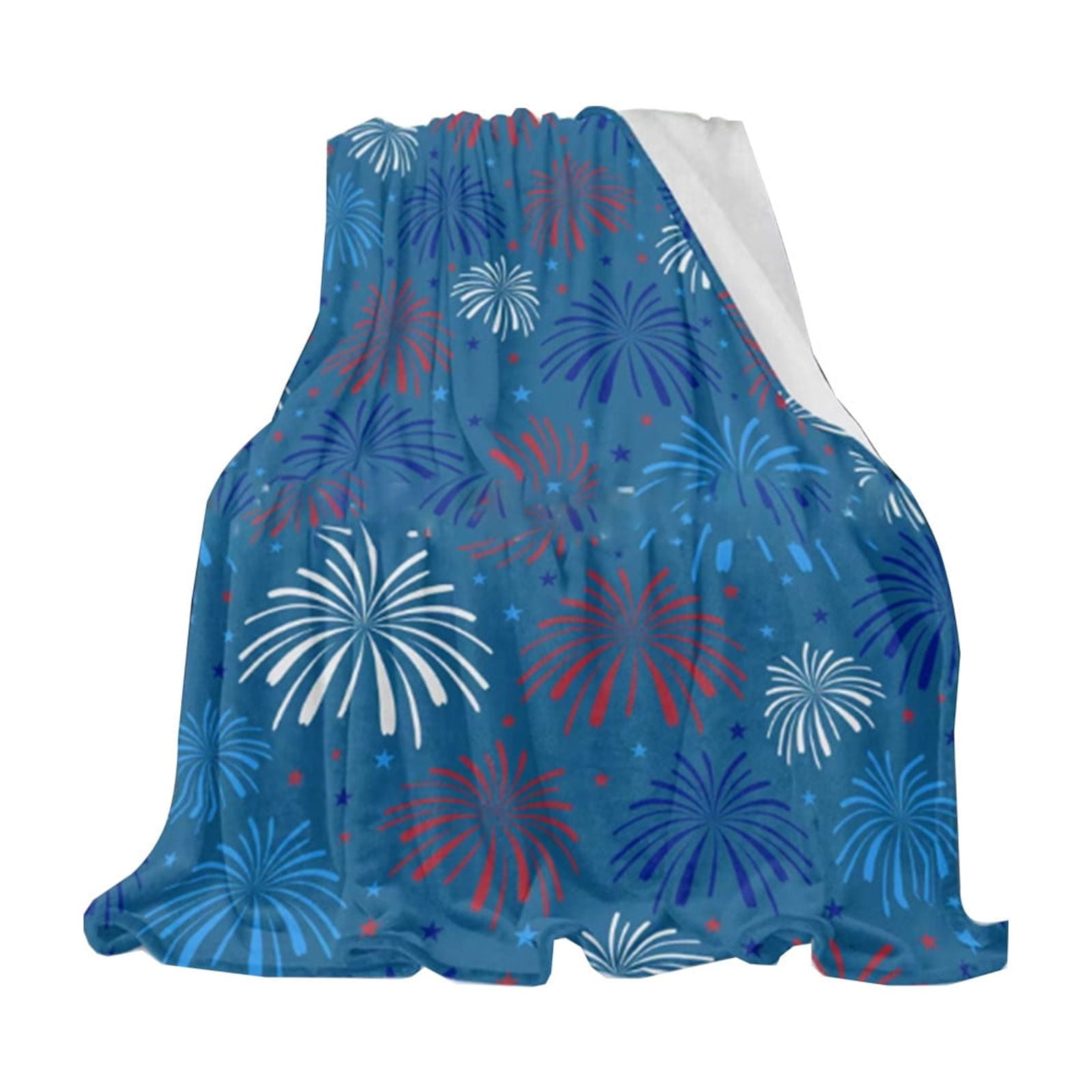 CASAFUN Patriotic 4th of July Throw Blankets,Red White Blue Stars ...