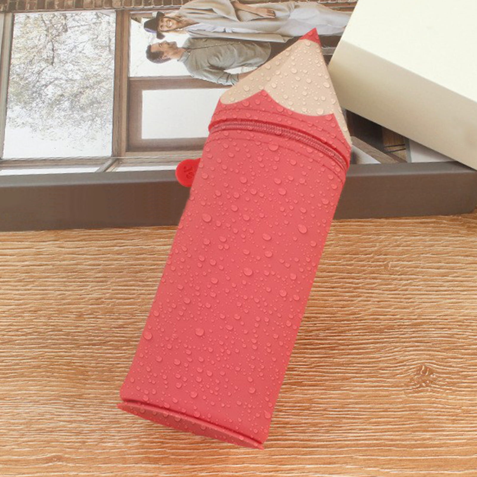 CASAFUN Pencil Case Silicone Pencil Box Pen Bag Holder for Desk, Stand ...