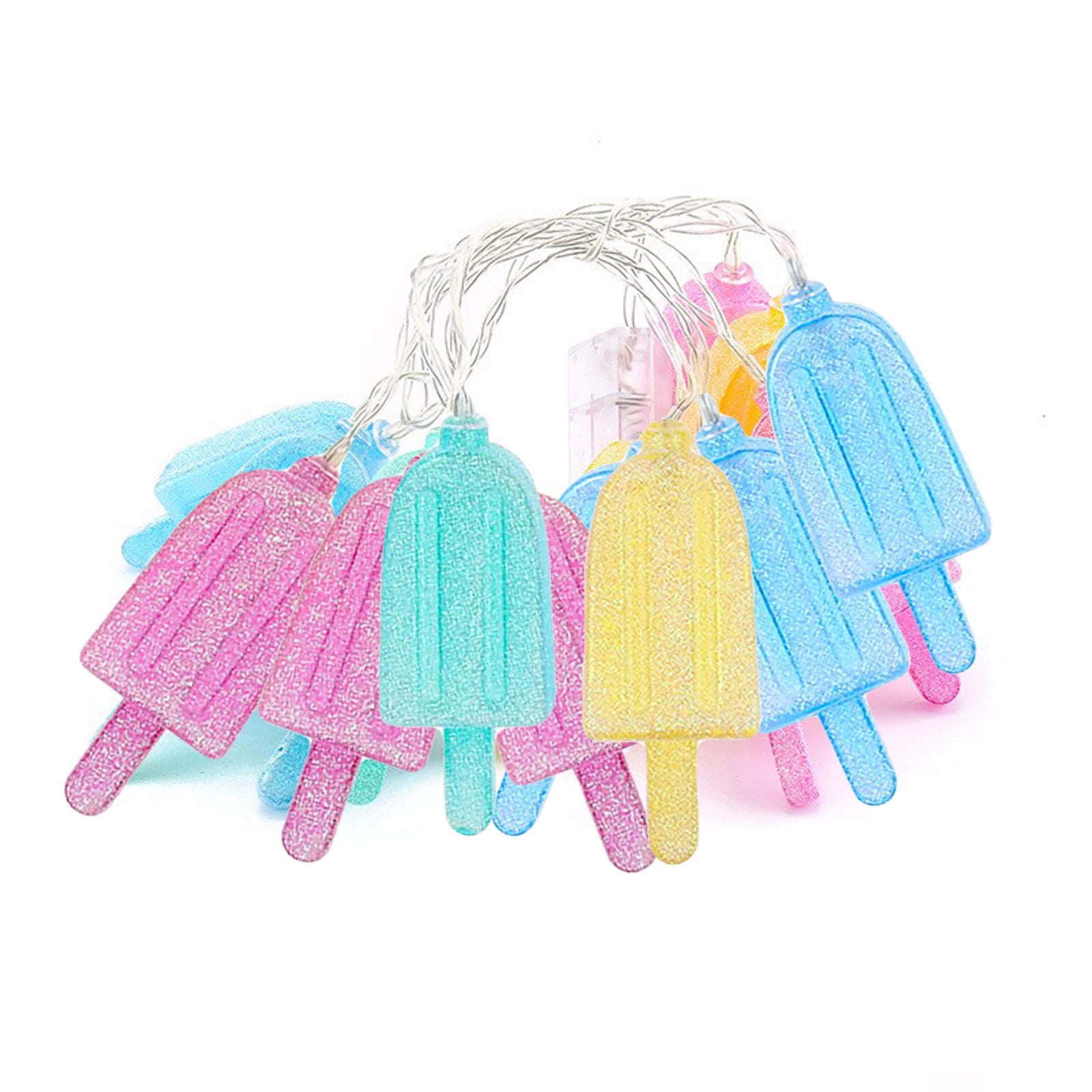 CASAFUN Popsicle String Lights Summer Outdoor Patio Decorative Lights ...