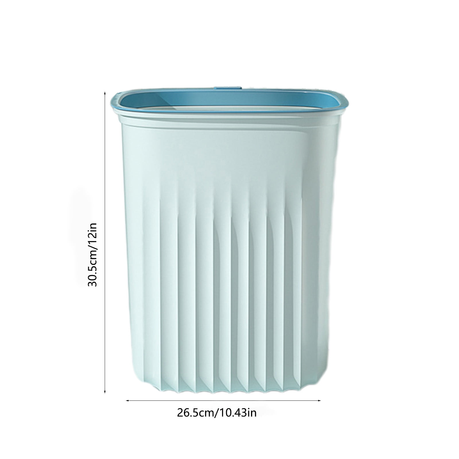 CASAFUN Premium Lidless Press Ring Bathroom Trash Can Toilet Garbage ...