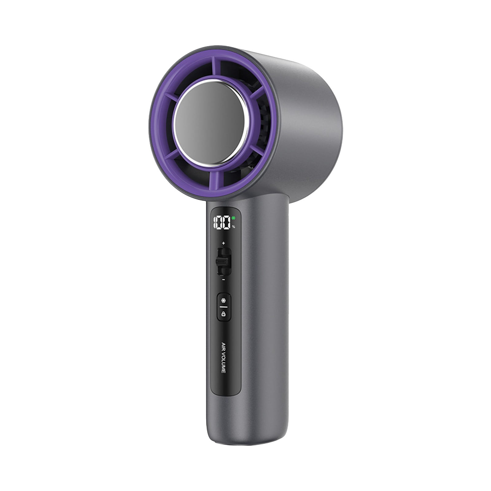 CASAFUN Quiet Bladeless Turbine Fan with Digital Display,100 Speed ...