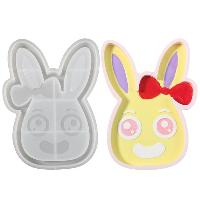 CASAFUN Rabbit Silicone Mold,Easter Bunny Resin Casting Mold,Easter ...