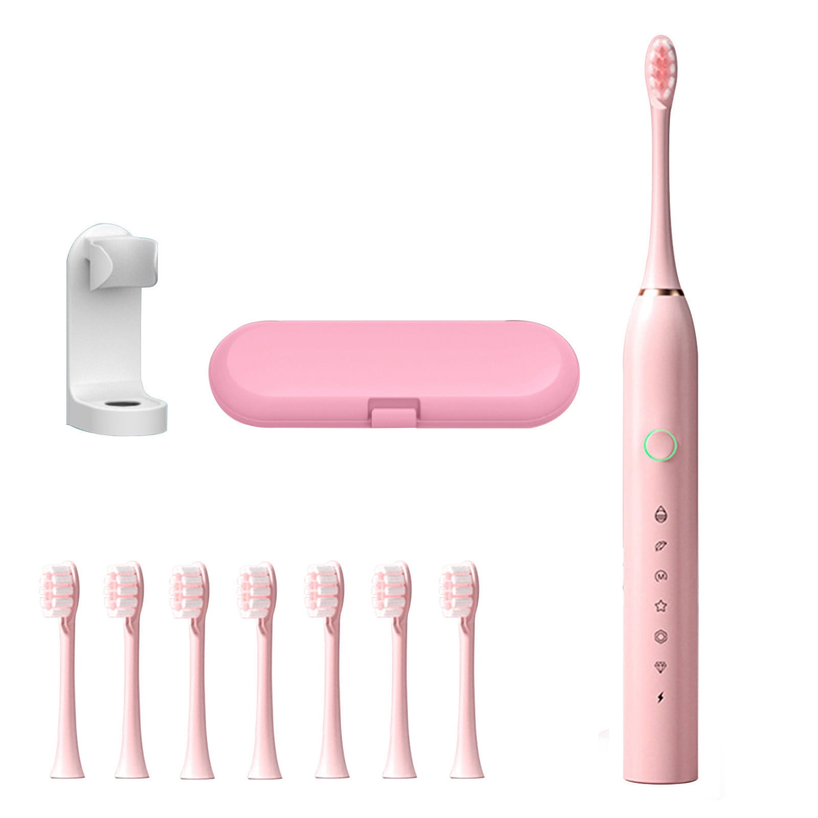 CASAFUN Rechargeable Electric Powered Toothbrush with 8 Brush Head,6 ...