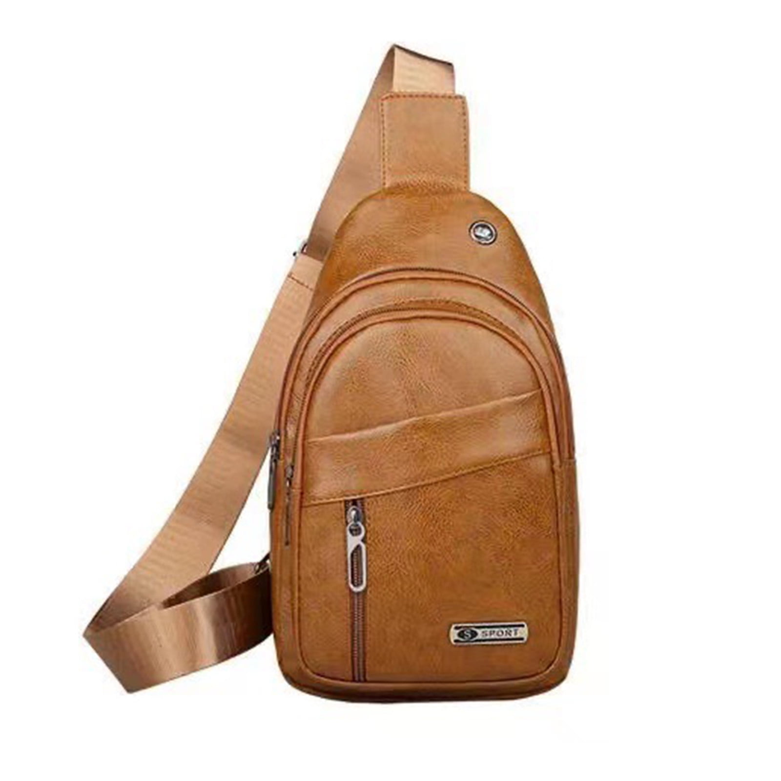 CASAFUN Shoulder Backpack Chest Bags Crossbody Daypack with Earphone ...